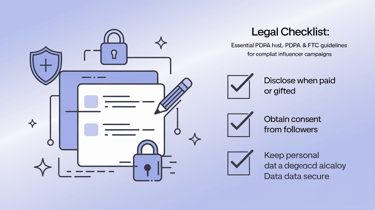 Legal Checklist: Essential PDPA & FTC Guidelines for Compliant Influencer Campaigns
