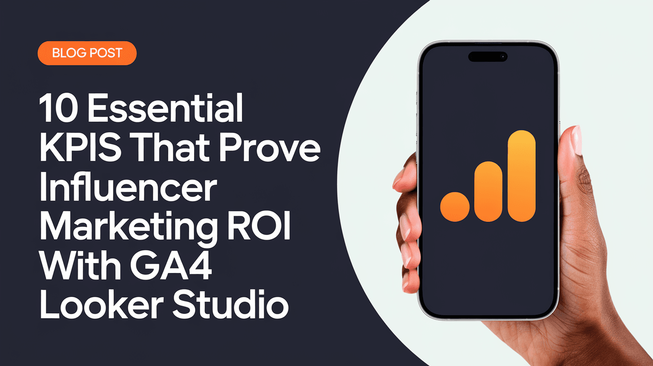 10 Essential KPIs That Prove Influencer Marketing ROI with GA4 Looker Studio